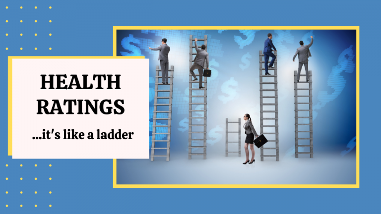 Life Insurance Health Ratings are like a Ladder - Term Insurance Brokers